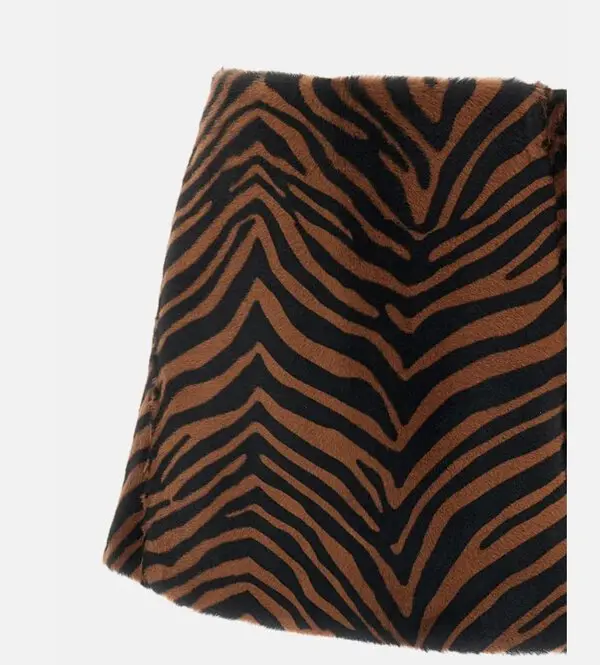 P.a.r.o.s.h Animal Print Mini Skirt
