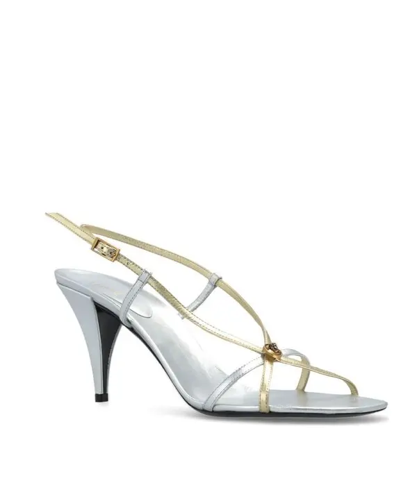 Versace Valentina Metallic Sandals