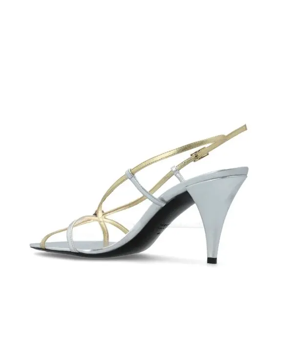 Versace Valentina Metallic Sandals
