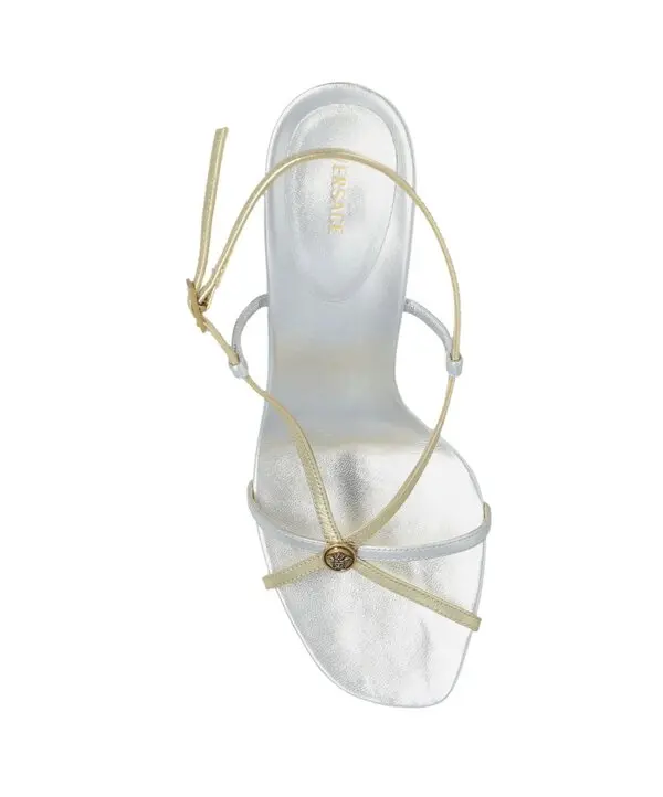 Versace Valentina Metallic Sandals