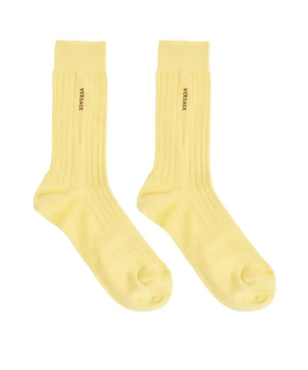 Versace Ribbed Logo Socks
