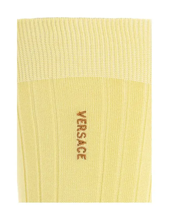 Versace Ribbed Logo Socks