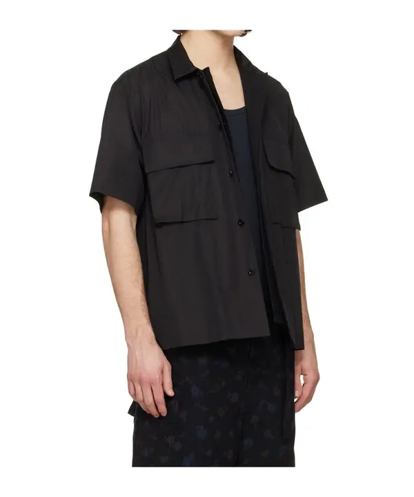 Sacai Collared Short-sleeved Shirt