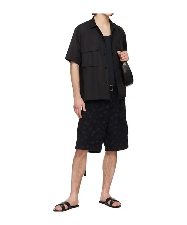 Sacai Collared Short-sleeved Shirt