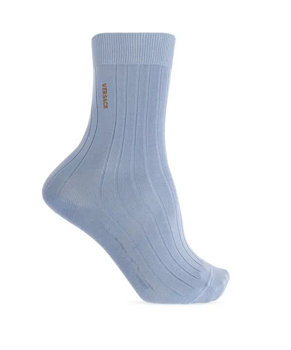 Versace Ribbed Logo Socks