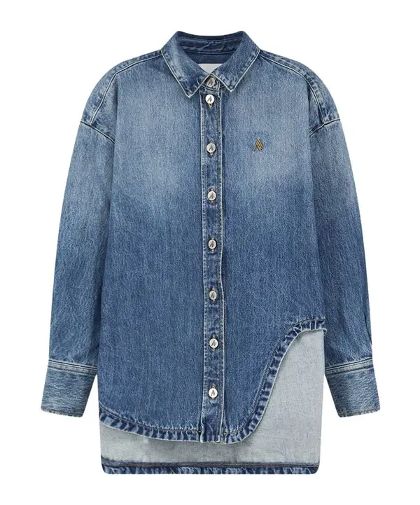 Attico Long-sleeve Denim Shirt
