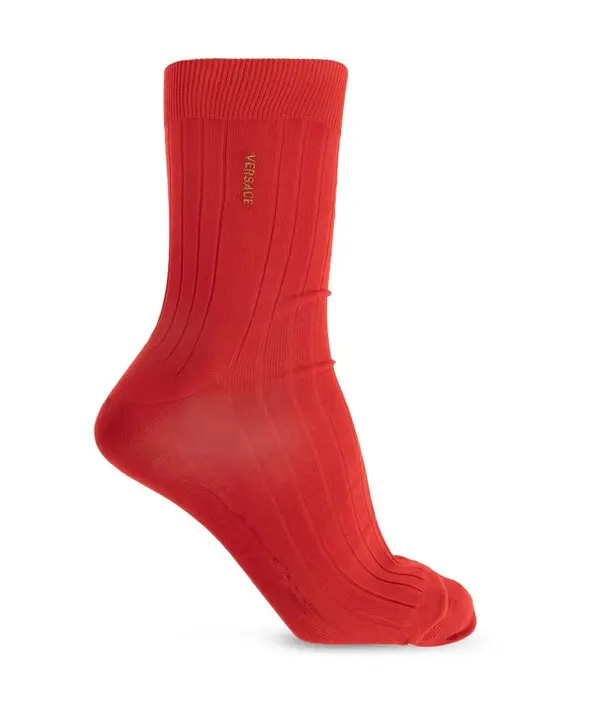 Versace Ribbed Logo Socks