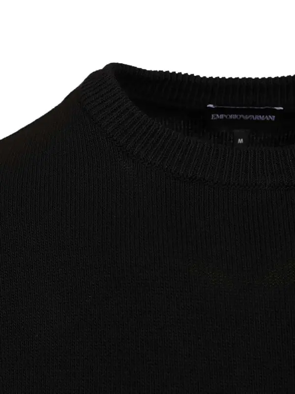 Emporio Armani Crewneck Knitted Jumper - Black