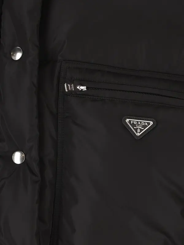 Prada Triangle-logo Button-up Jacket