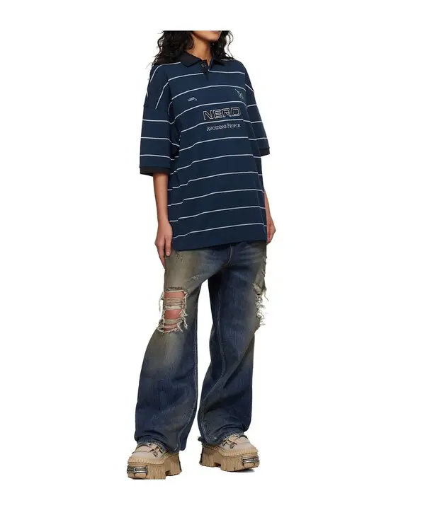 Vetements Striped Polo Shirt