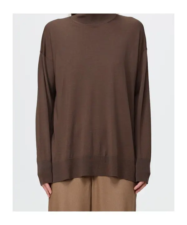 Max Mara High Neck Knitted Jumper - Brown