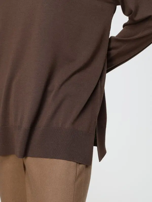 Max Mara High Neck Knitted Jumper - Brown