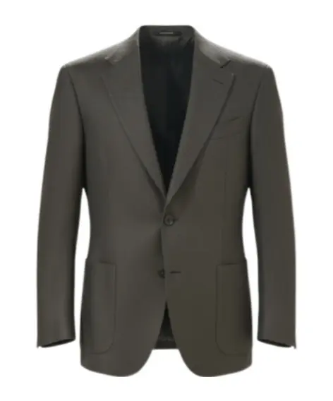 Zegna Lapel Long-sleeved Suit Jacket