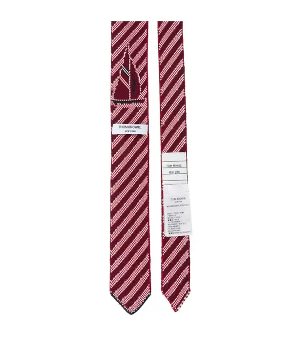 Thom Browne Sailboat-jacquard Pinstripe Tie