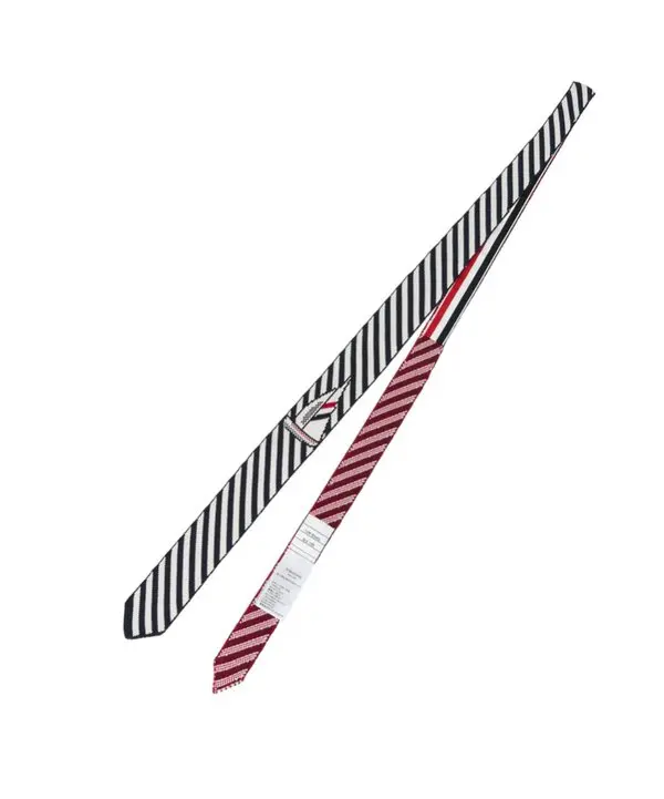 Thom Browne Sailboat-jacquard Pinstripe Tie