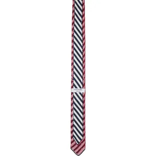 Thom Browne Sailboat-jacquard Pinstripe Tie
