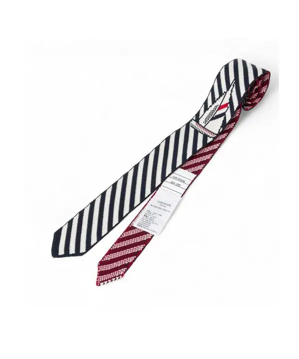 Thom Browne Sailboat-jacquard Pinstripe Tie