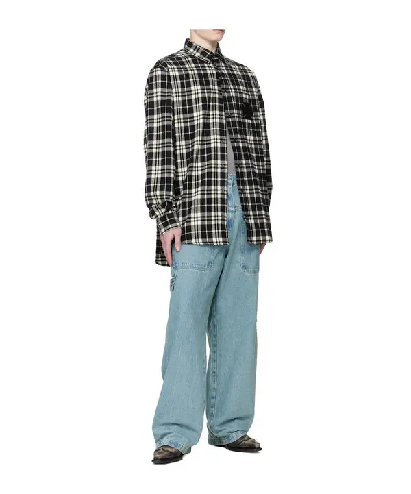 Vetements Cross Flannel Shirt