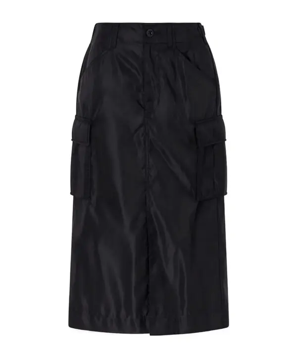 Sacai Padded Twill Midi Skirt