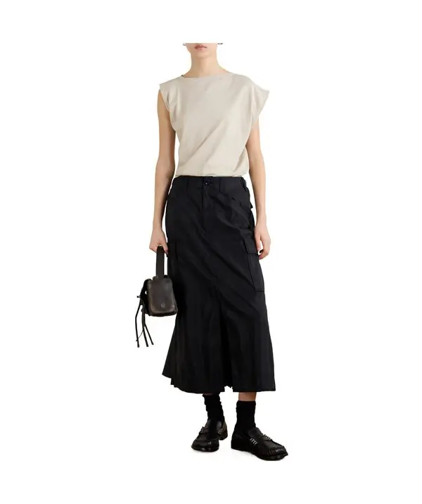 Sacai Padded Twill Midi Skirt