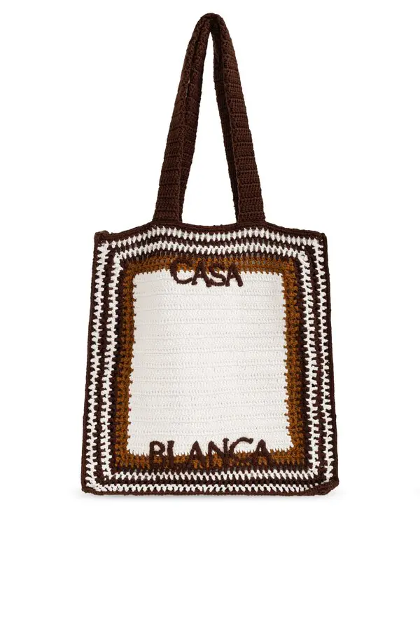 Casablanca Woven Shoulder Bag