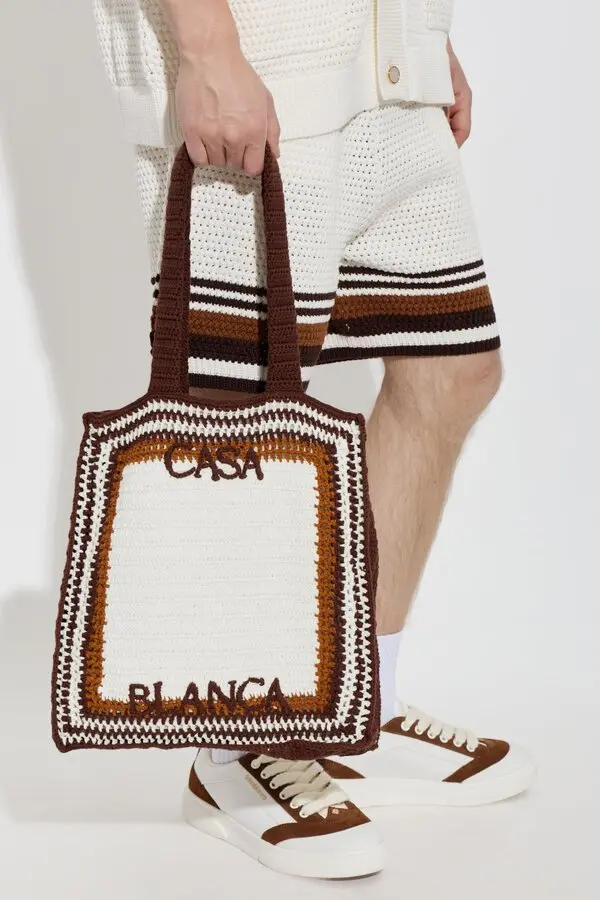 Casablanca Woven Shoulder Bag