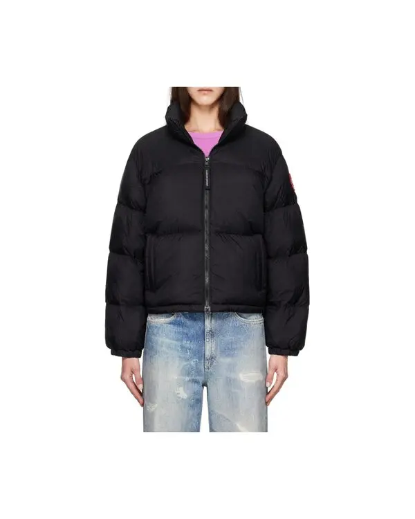 Canada Goose Quilted Down Jacket With High Neck And Zip Closure