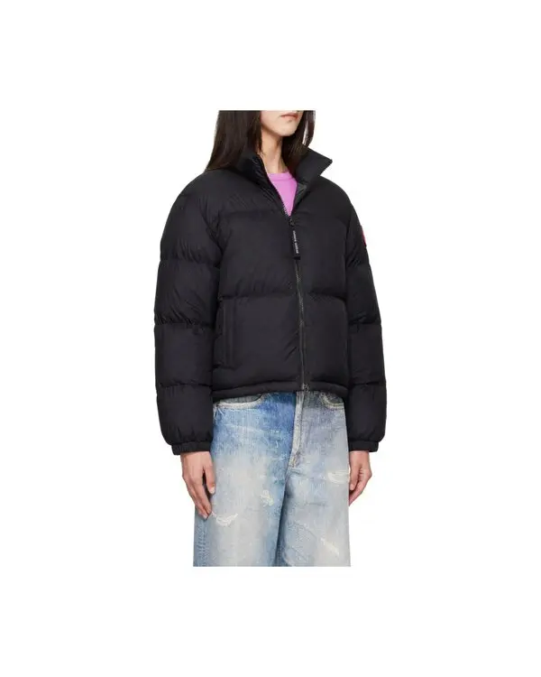Canada Goose Quilted Down Jacket With High Neck And Zip Closure
