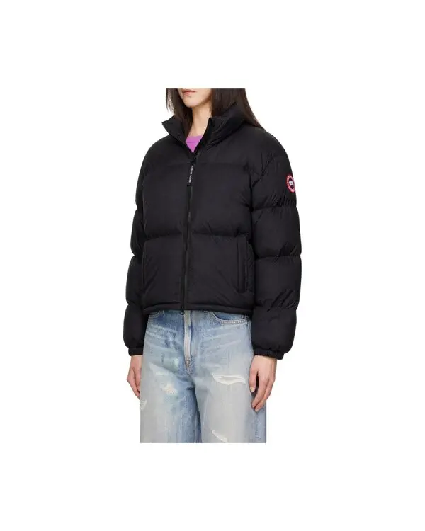 Canada Goose Quilted Down Jacket With High Neck And Zip Closure