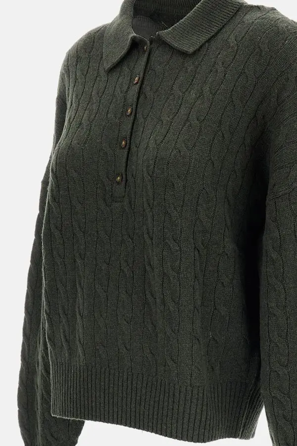 Polo Ralph Lauren Cable Knit Collared Jumper
