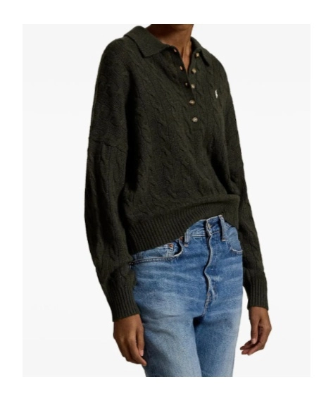 Polo Ralph Lauren Cable Knit Collared Jumper