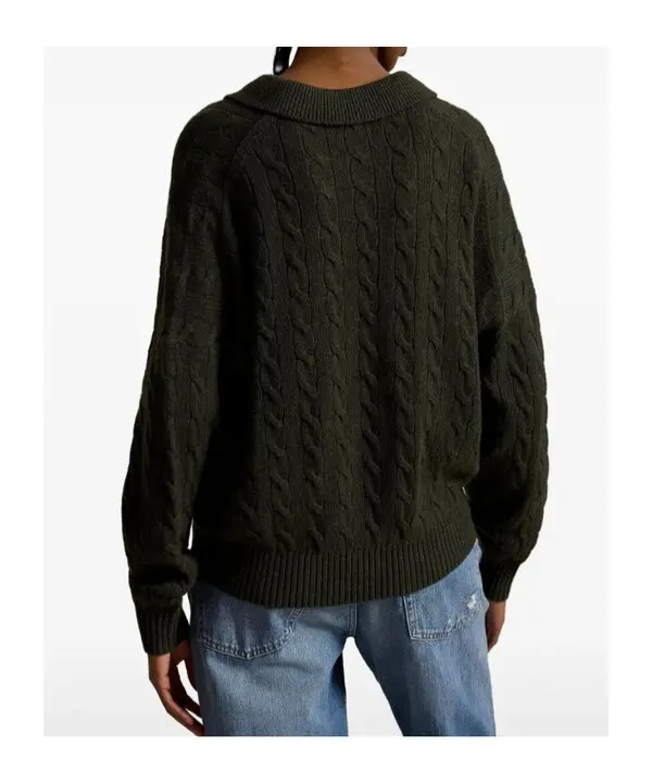 Polo Ralph Lauren Cable Knit Collared Jumper