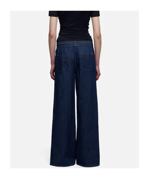 7 For All Mankind Utility Pull On Wide Leg In Weightless