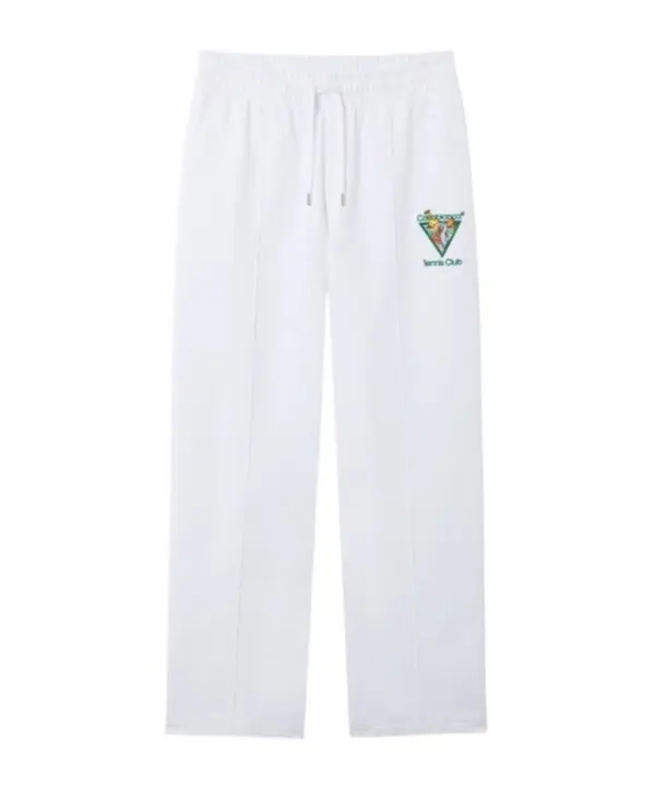 Casablanca Tennis Club Embroidered Track Pants - White