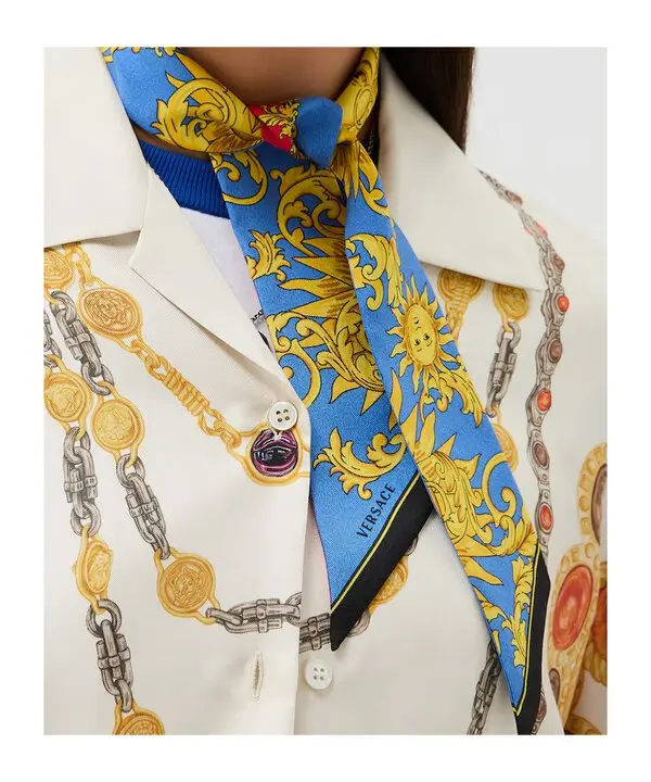 Versace Printed Silk Twill Ribbon
