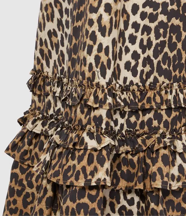 GANNI Leopard Print Dress