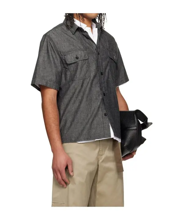 Sacai Lightweight Short-sleeved Denim Shirt