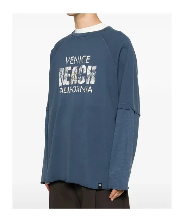 Palm Angels Slogan-print Raglan-sleeve T-shirt
