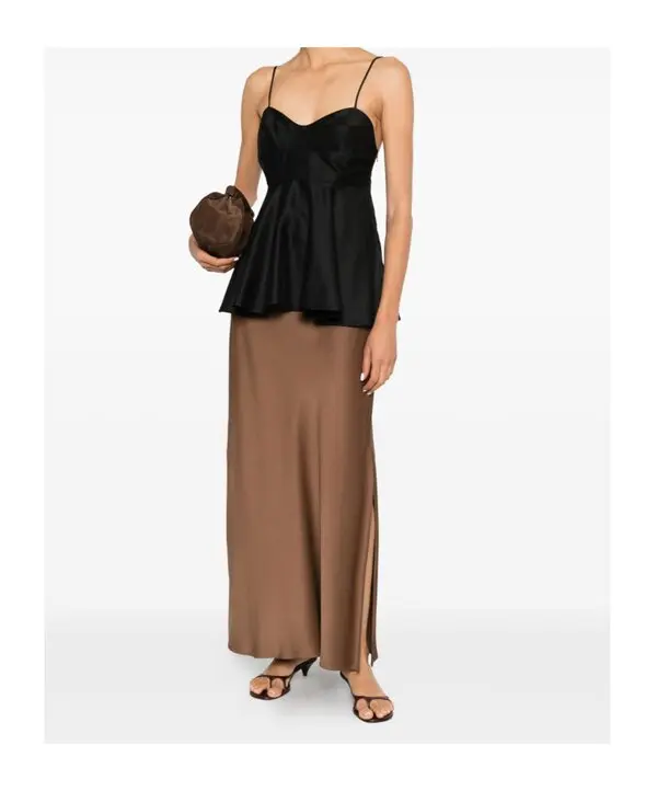 Brunello Cucinelli Slit Midi Skirt
