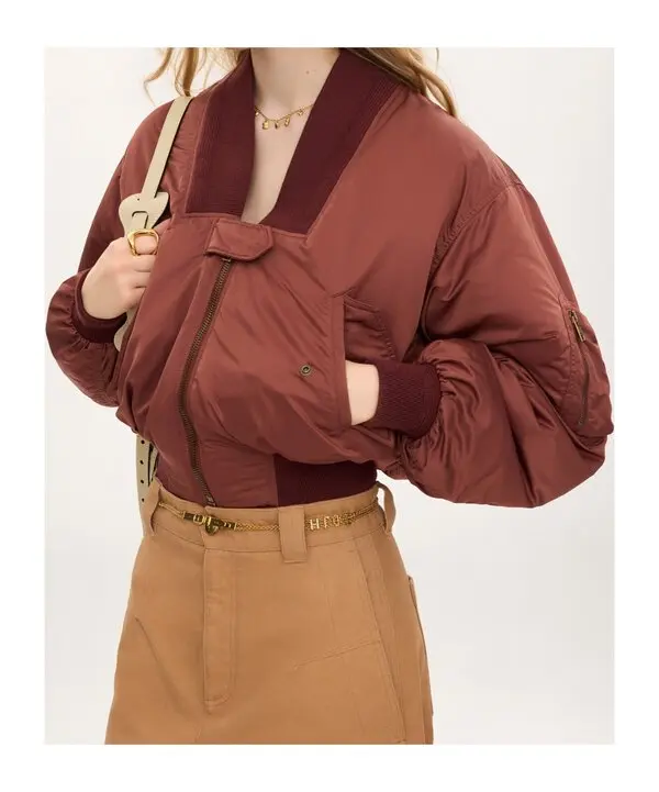 Chloé Bomber Jacket In Nylon
