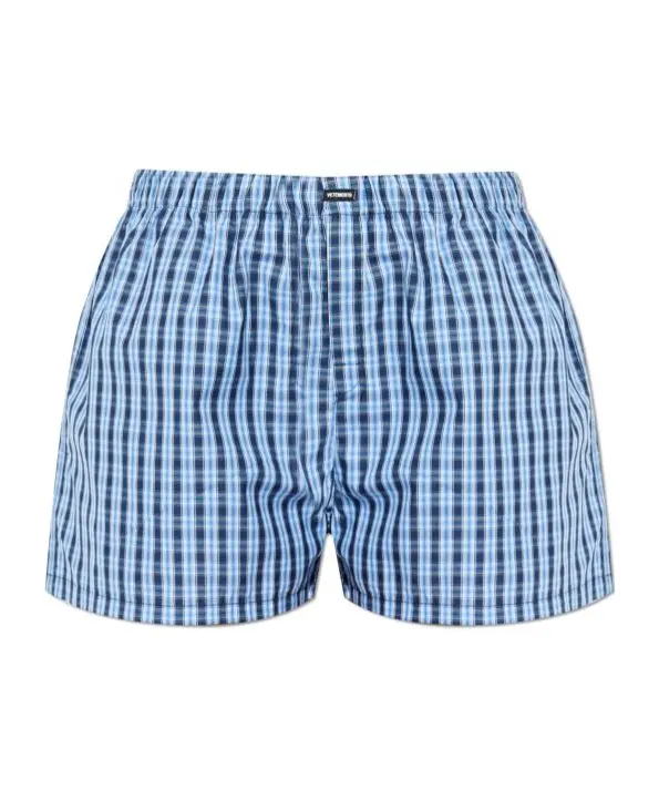 Vetements Checked Boxer Shorts