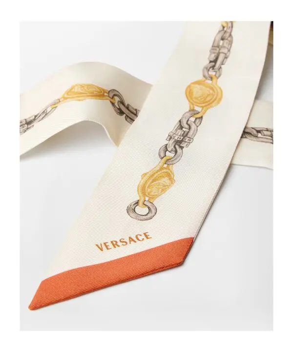 Versace Printed Silk Twill Ribbon