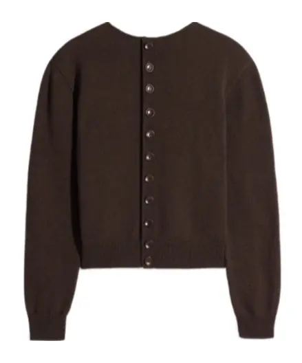 LEMAIRE Reversible Buttoned Jumper - Ebony