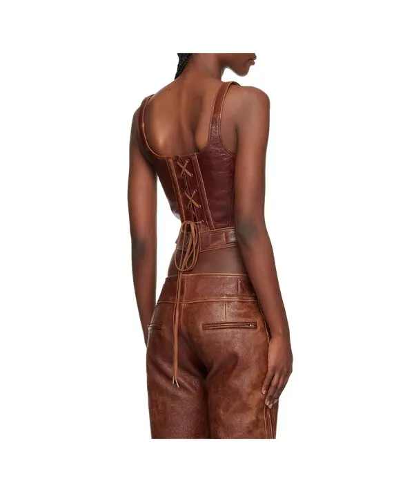 KNWLS Claw Leather Bra