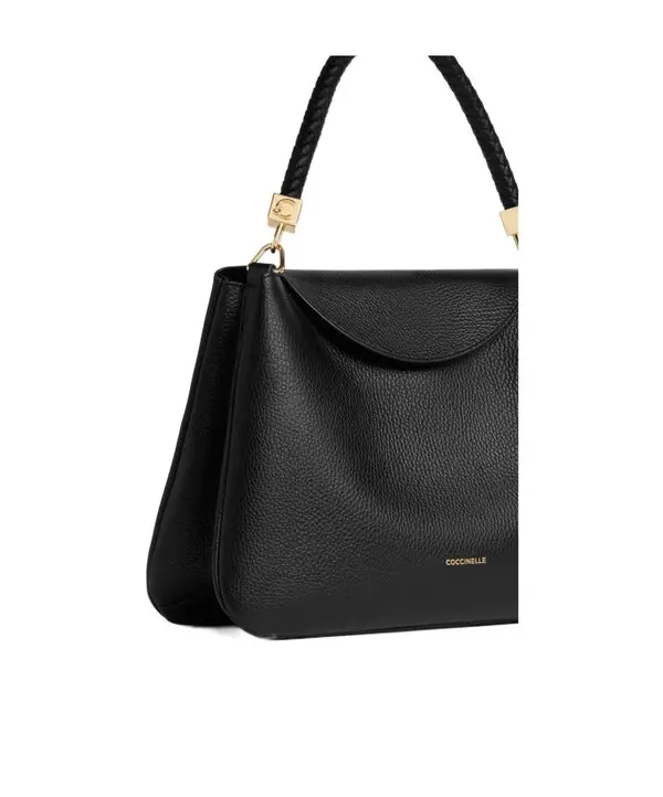 COCCINELLE Tiggy Medium Leather Handheld Or Cross Body Bag With Braided Handle