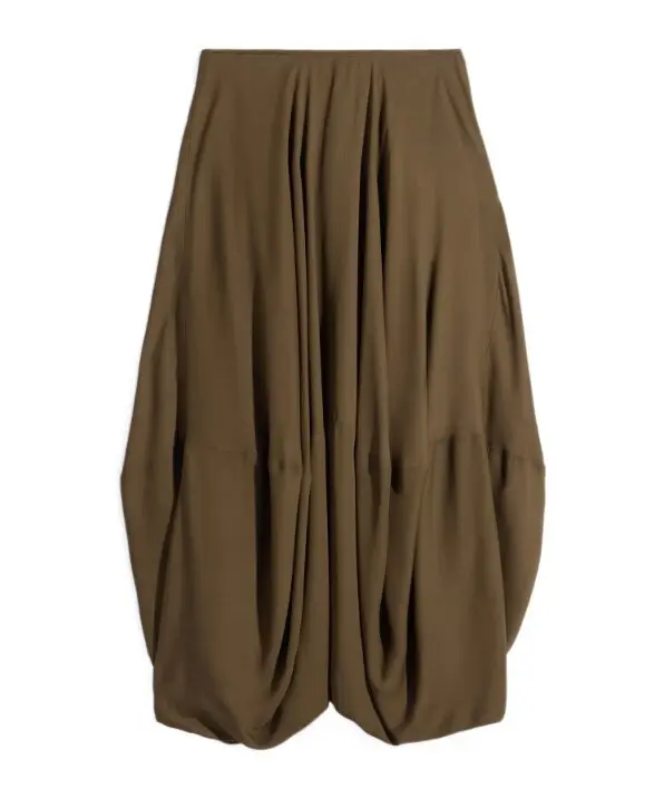 LEMAIRE Balloon Midi Skirt - Bronze
