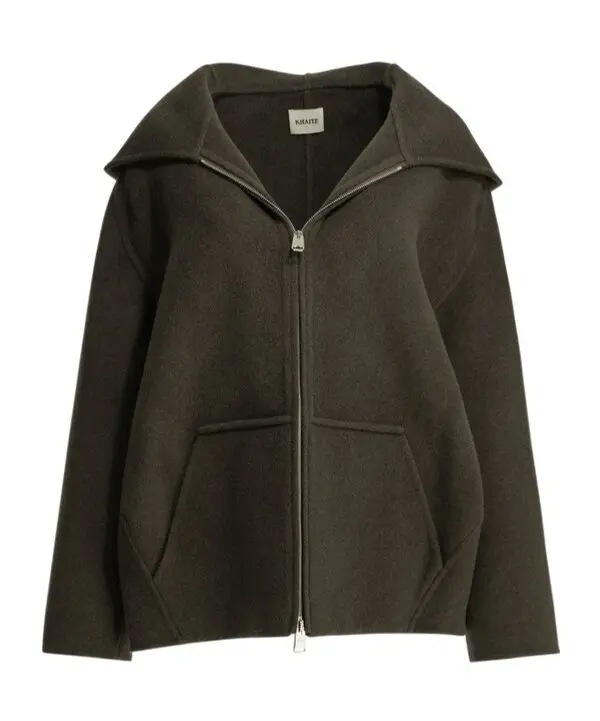 Khaite Double-face Hooded Jacket - Black