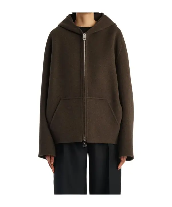 Khaite Double-face Hooded Jacket - Black