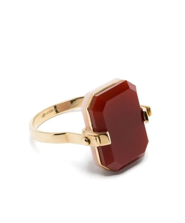 ALIITA 9kt Yellow Gold Deco Sandwich Ring