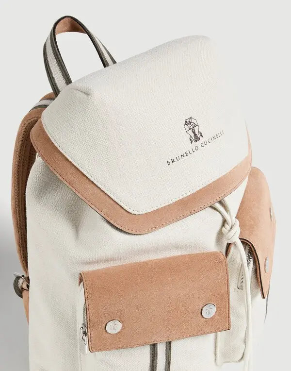 Brunello Cucinelli Logo-embroidered Backpack